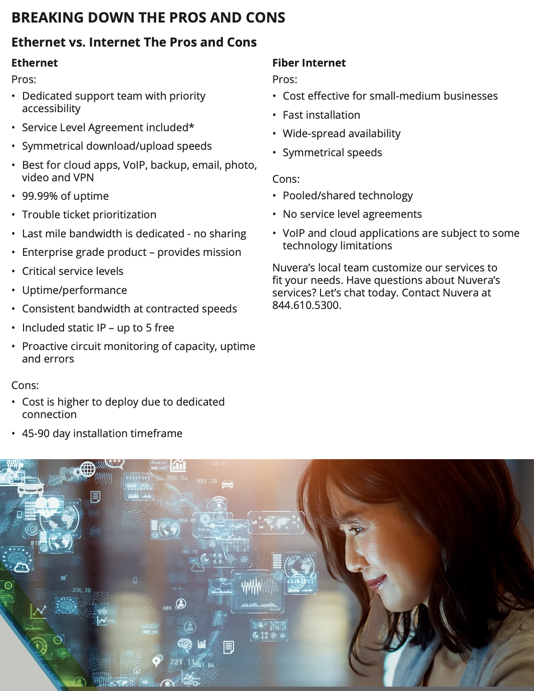 Ethernet vs. Fiber Internet: Picking the Right Solution for Your Business - Nuvera Business